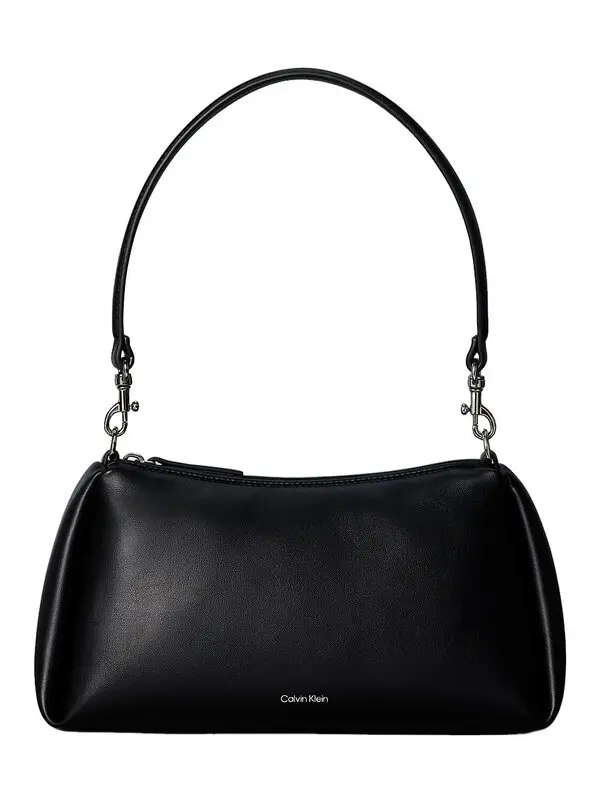 Calvin Klein Signature Logo Strap Small Shoulder Bag - Black