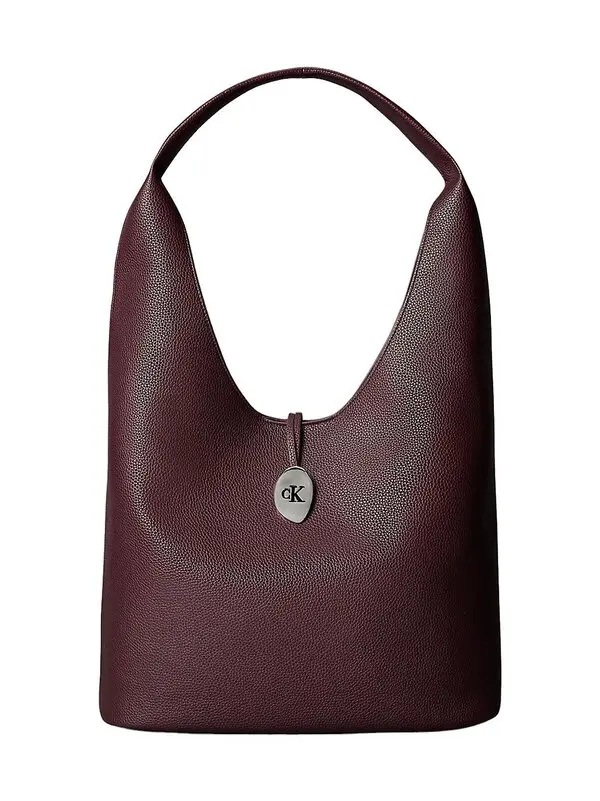 Calvin Klein Lock Large Shoulder Bag - Fudge