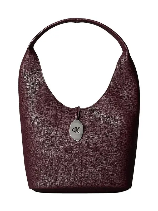 Calvin Klein Lock Medium Shoulder Bag - Fudge