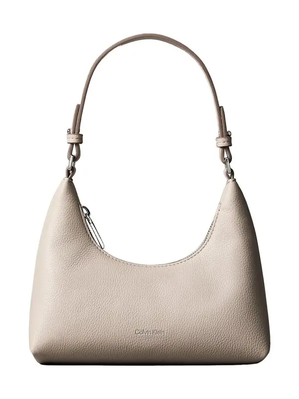 Calvin Klein Embossed Logo Convertible Shoulder Bag - Chateau Grey