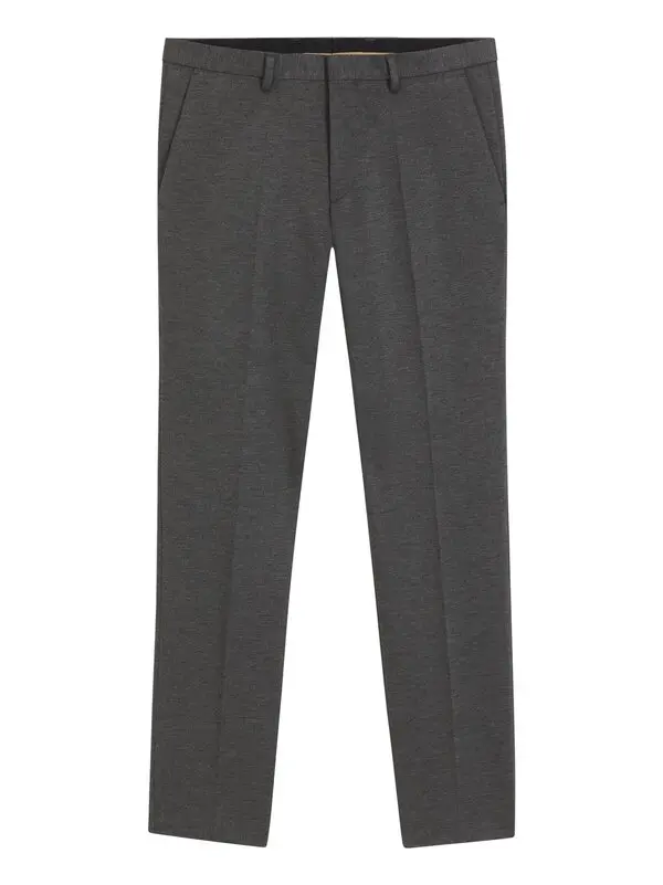 Hugo Melange Stretch Wool Extra-slim Fit Dress Pants - Grey