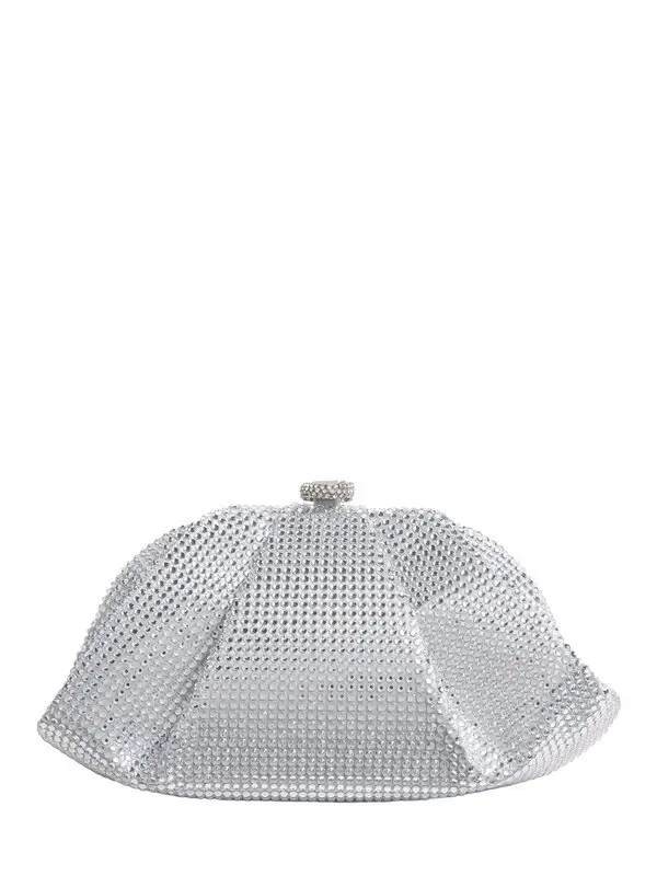 Judith Leiber Crystal Gemma Clutch Bag - Silver