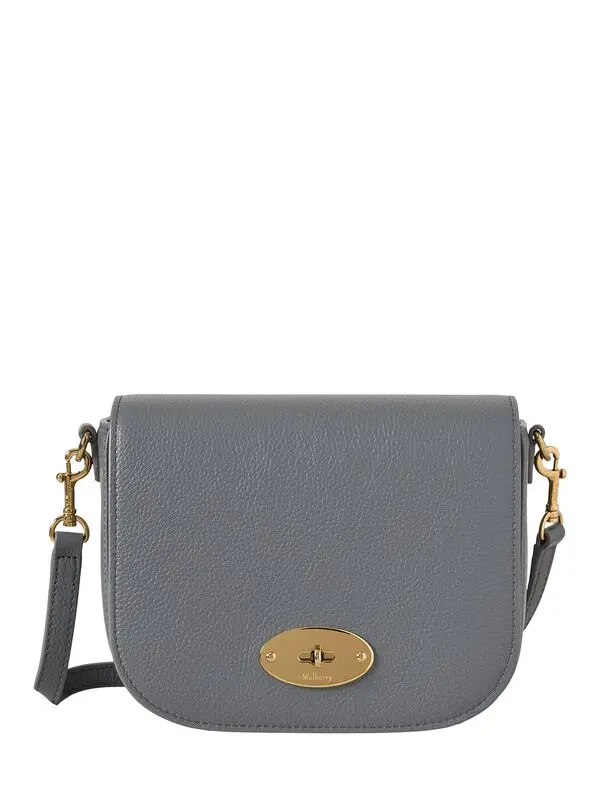 Mulberry Small Leather Darley Shoulder Bag - Grey