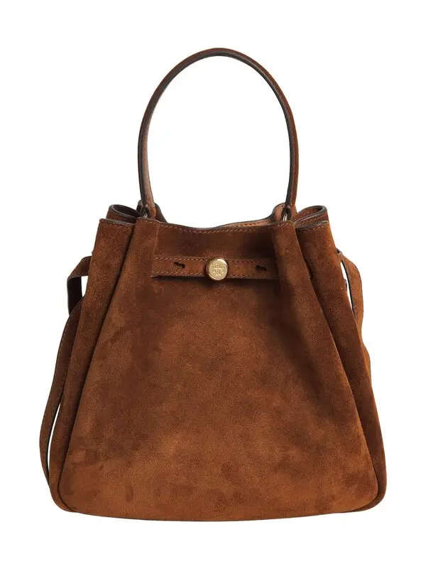 Tory Burch Romy Suede Bucket Bag - Brown