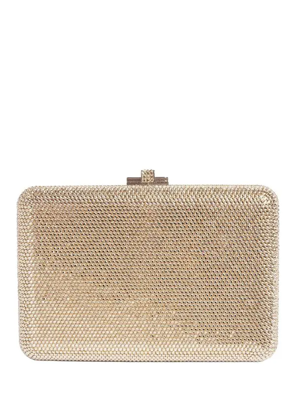 Judith Leiber Crystal-embellished Slim Slide Clutch Bag - Gold
