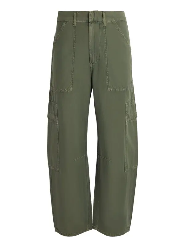 Citizens Of Humanity Cotton Marcelle Utility Trousers - Green