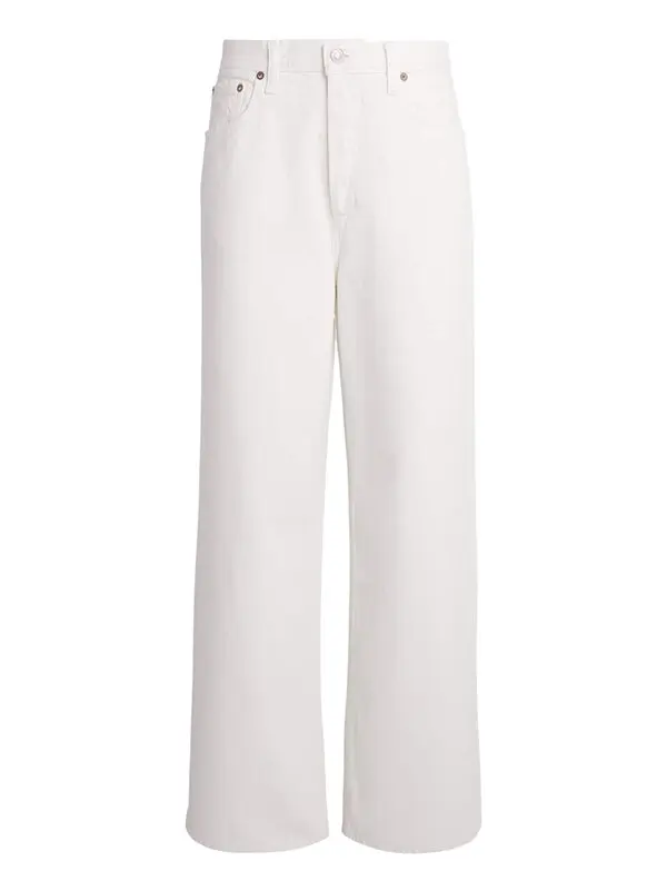 AGOLDE The Low-slung Baggy Jeans - White