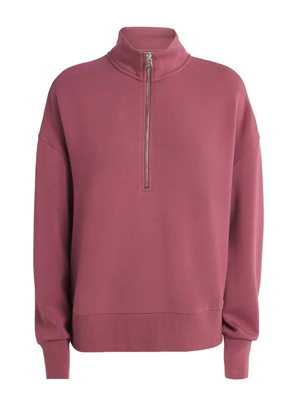 Varley Mavis Half-zip Sweatshirt - Pink