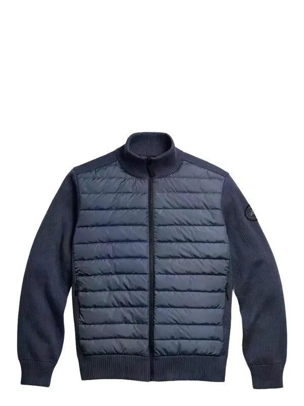 Canada Goose Hybridge Panel-knit Wool Padded Jacket - Blue