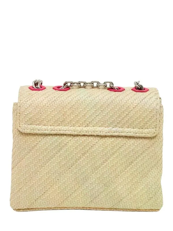 Off-White 19 Jackhammer Raffia Shoulder Bag - Neutrals