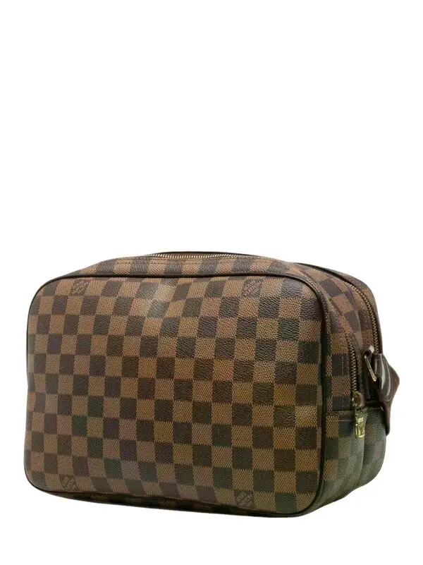 LOUIS VUITTON Damier Ebene Reporter Pm Crossbody Bag - Brown