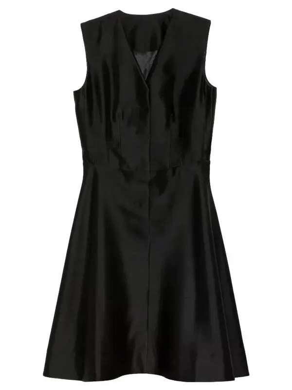 JNBY Sleeveless V-neck Midi Dress - Black