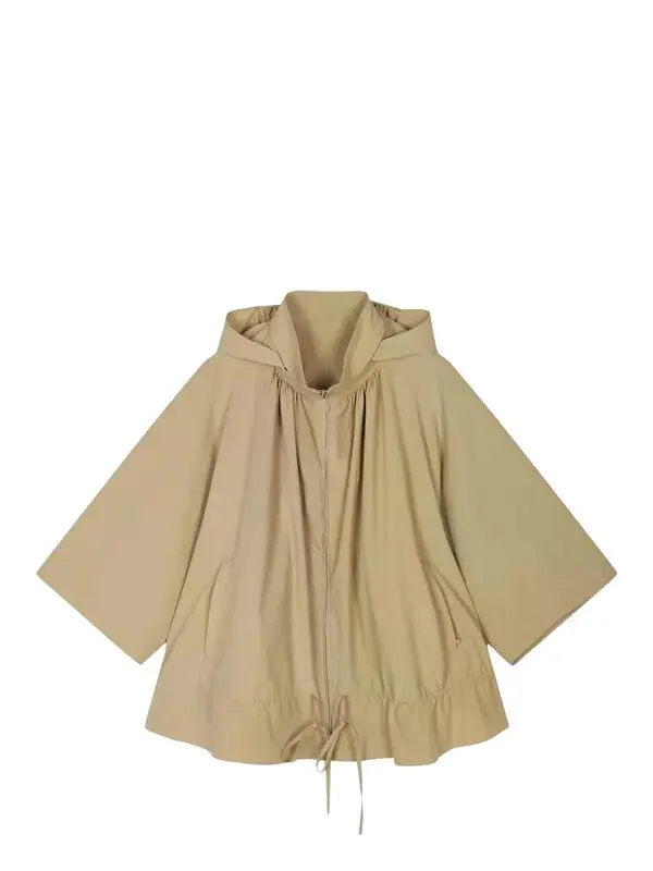 LESS Raglan Sleeve Hooded Jacket - Neutrals