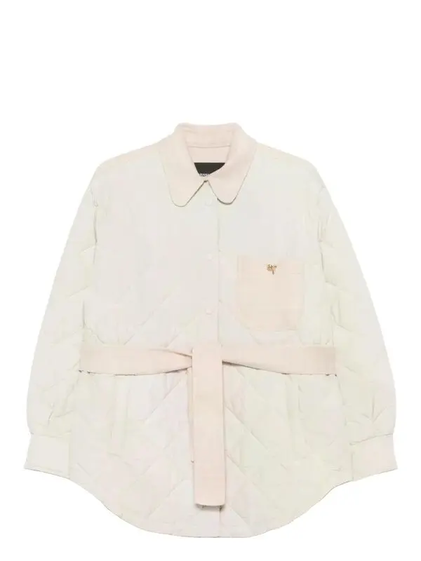 Fabiana Filippi Quilted Belted Coat - Neutrals