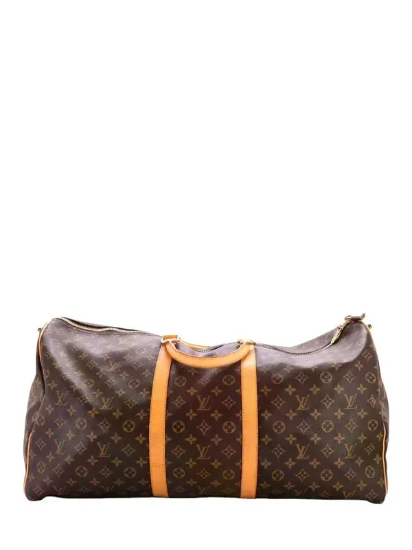 LOUIS VUITTON Keepall Monogram Canvas 60 Travel Bag - Brown