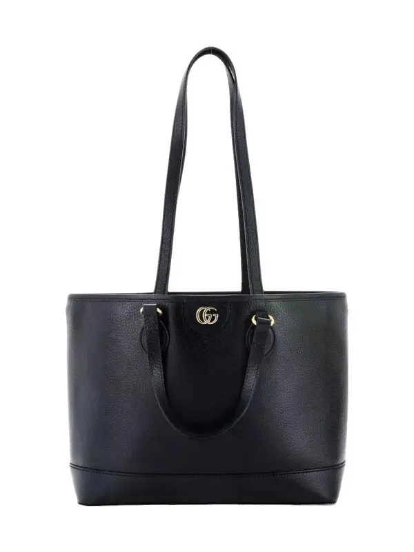Gucci Ophidia Top Handle Shopping Leather Small Tote Bag - Black