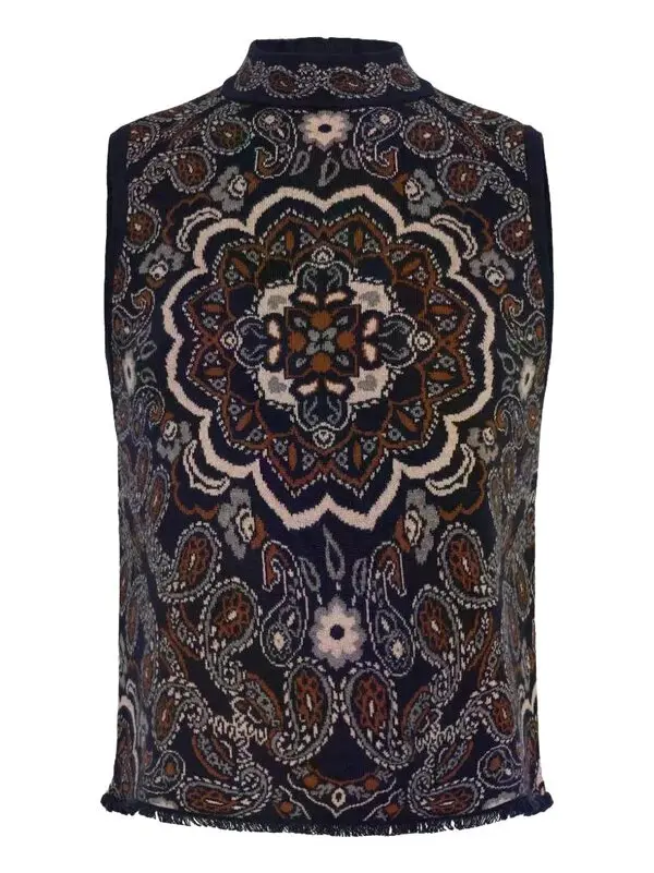 Cara Cara Julissa Bandana-jacquard Top - Blue