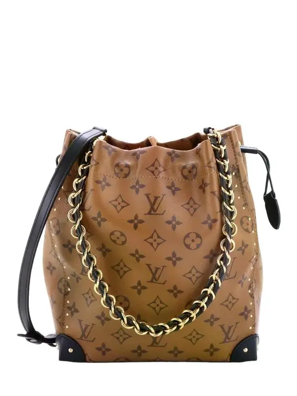LOUIS VUITTON Noe Trunk Bag Pm Bucket Bag Reverse Monogram Canvas - Brown
