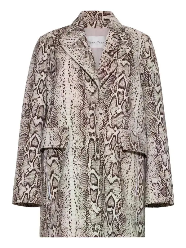 Cara Cara Romeo Snake-print Blazer - Neutrals