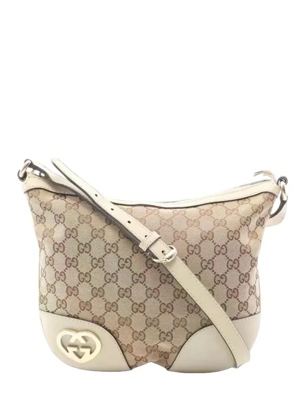 Gucci 2000-2015 Gg Canvas Lovely Crossbody Bag - Neutrals