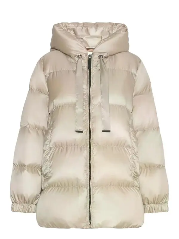 Max Mara Quilted Hooded Puffer Jacket - Neutrals