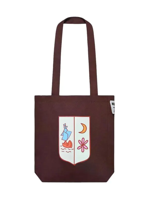 MUZARADI Graphic Print Shoulder Bag - Brown