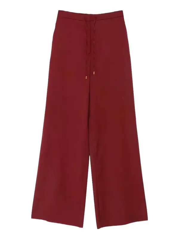 Max Mara Palazzo Pants - Red
