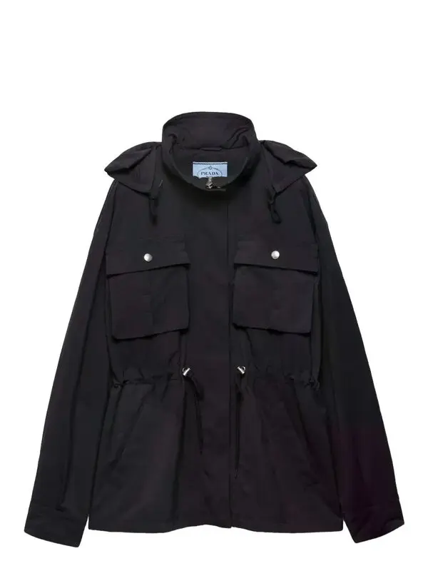 Prada Technical Fabric Parka - Black
