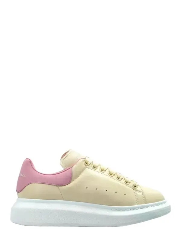 Alexander McQueen Oversized Leather Sneakers - Neutrals