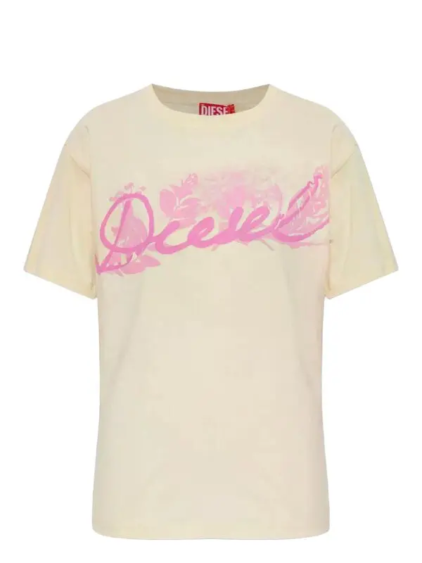DIESEL® Logo-print T-shirt - Yellow