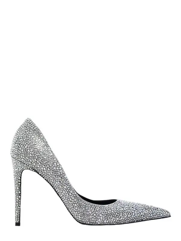 Alexander McQueen Embellished Skull Pumps - Silver