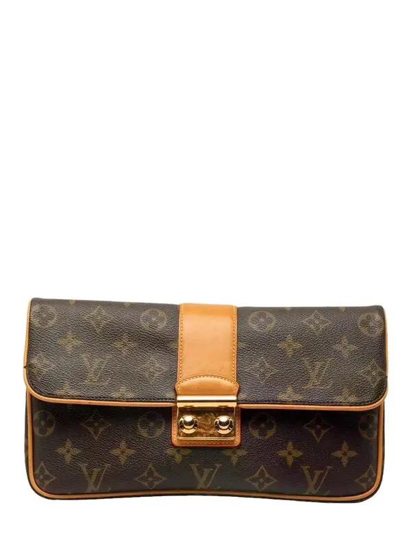 LOUIS VUITTON Monogram Sofia Coppola Slim Clutch Bag - Brown