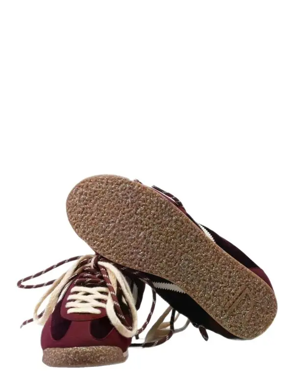 PURAAI Velvet Panelled Sneakers - Red
