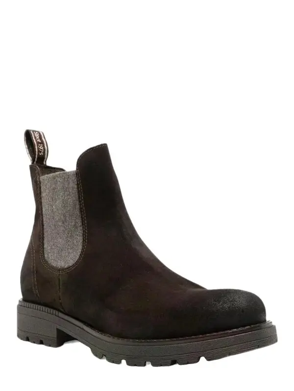 NEROGIARDINI Elasticated-side Chelsea Boots - Brown