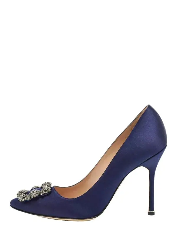 Manolo Blahnik Embellished Stiletto Pumps - Blue