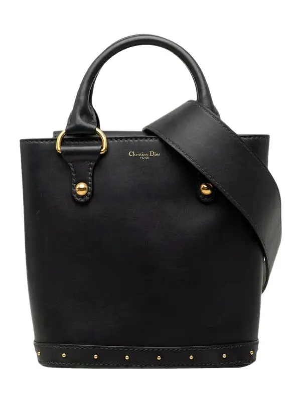 Dior Calfskin Avenue Bucket Bag - Black
