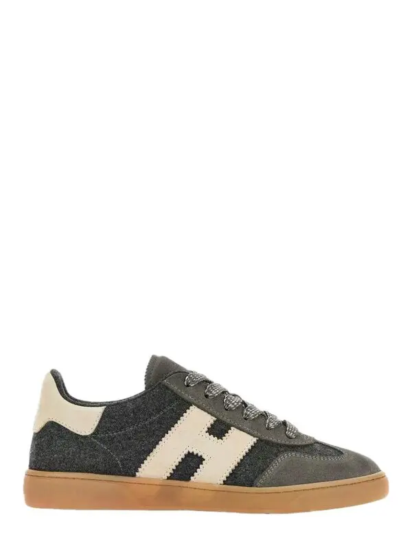 Hogan Sneakers With Suede Panels - Grey
