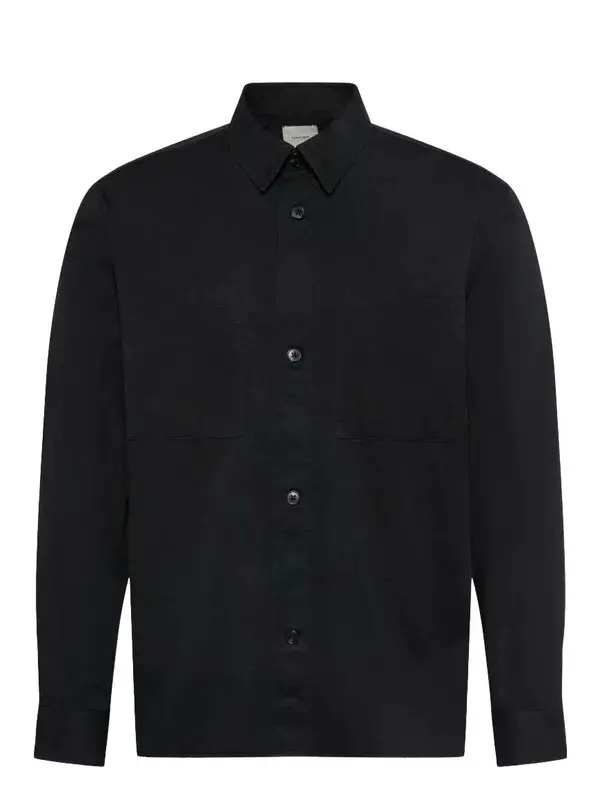 Calvin Klein Patch-pocket Long-sleeve Shirt - Black