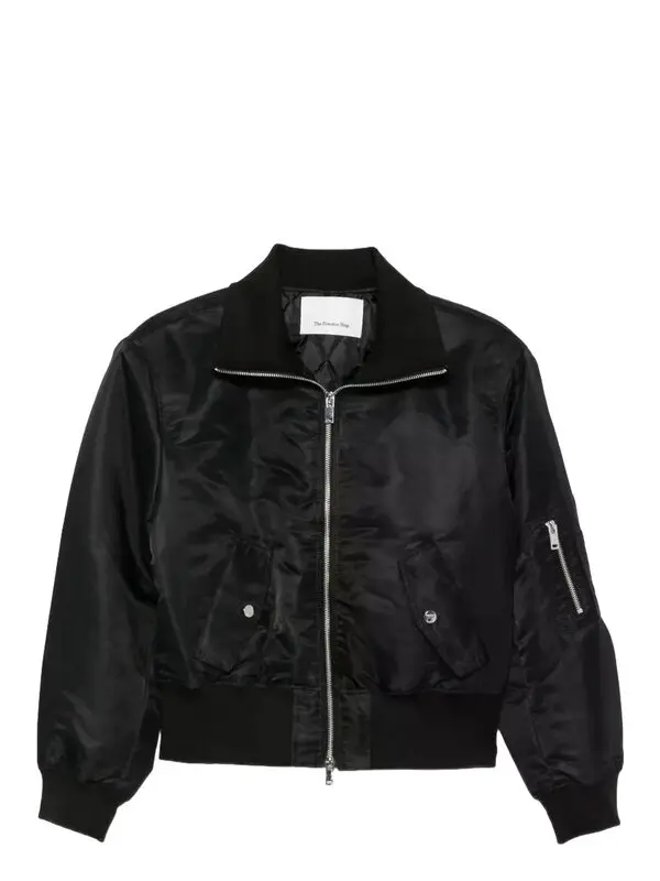 THE FRANKIE SHOP Zip-up Bomber Jacket - Black