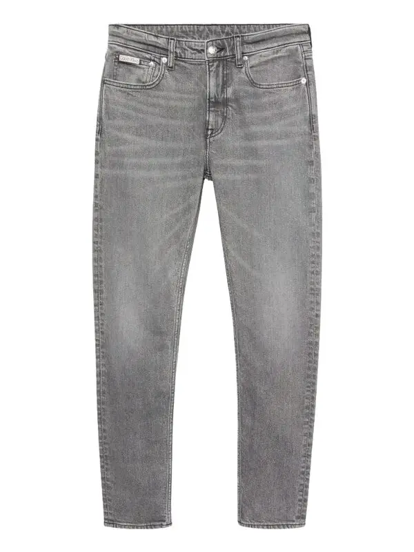 Calvin Klein Patch Slim-fit Jeans - Grey