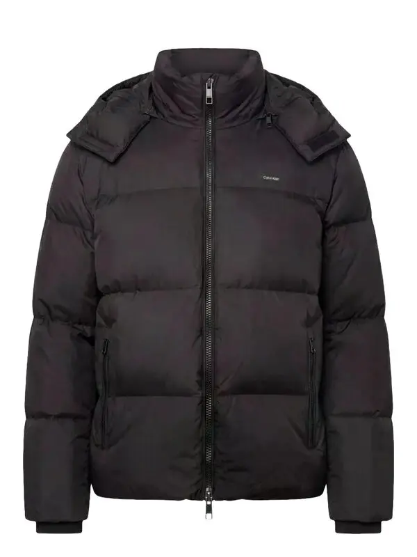 Calvin Klein Padded Hooded Jacket - Black