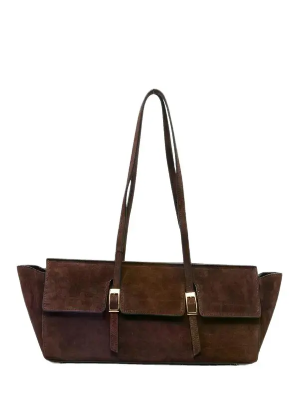 ELLEME Large Le Bateau Buckle-detail Shoulder Bag - Brown