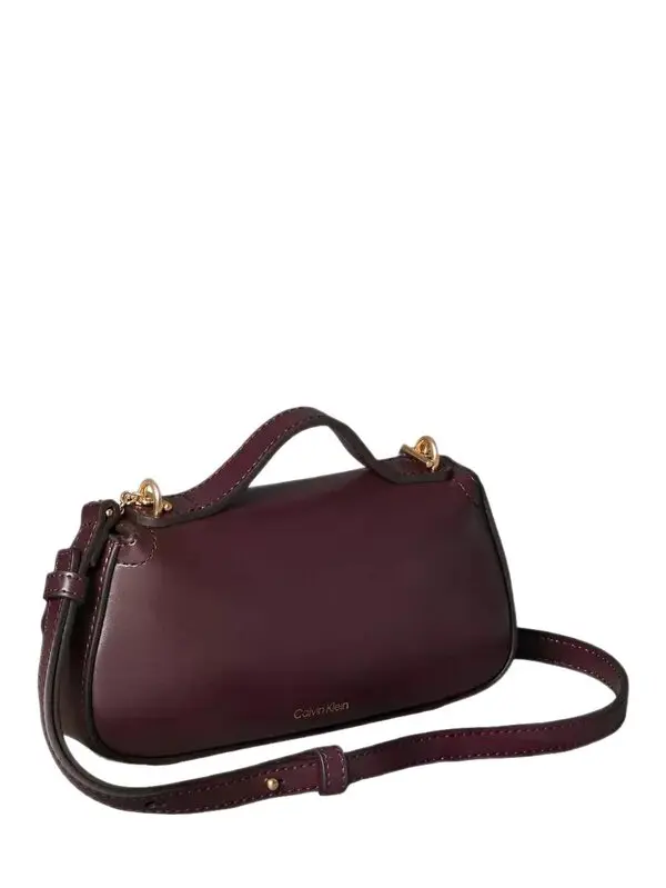 Calvin Klein Plaque Top-handle Shoulder Bag - Red