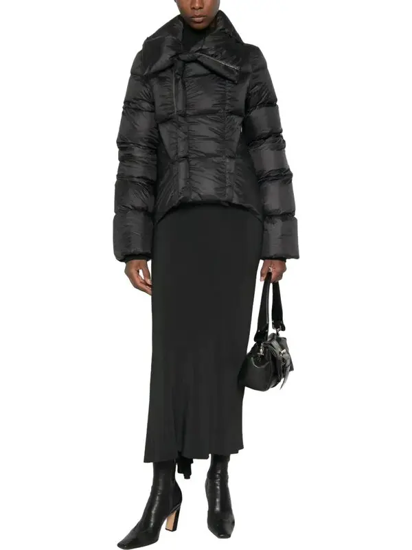 Rick Owens Quilted High-neck Puffer Jacket - Black