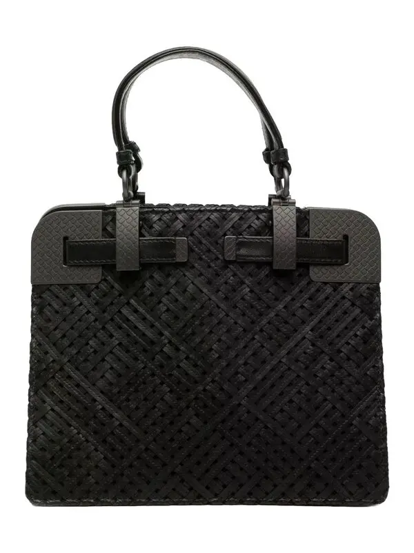 Bottega Veneta 2012-2026 Nappa Intrecciato Handbag - Black