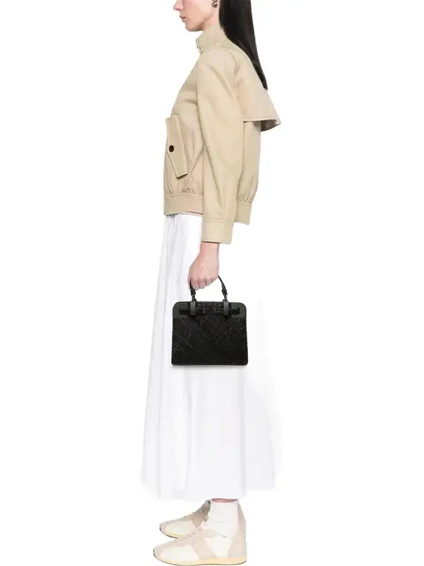 Bottega Veneta 2012-2026 Nappa Intrecciato Handbag - Black