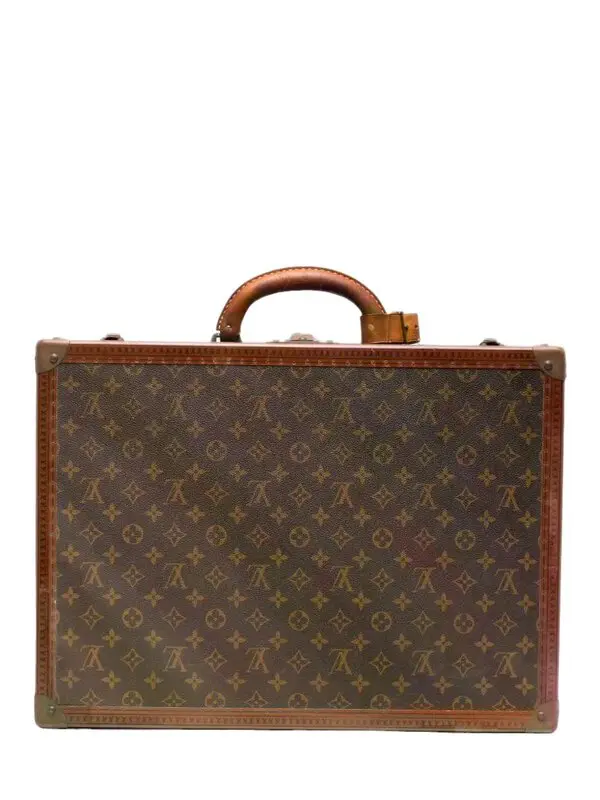 LOUIS VUITTON 1970s Monogram Suitcase - Brown