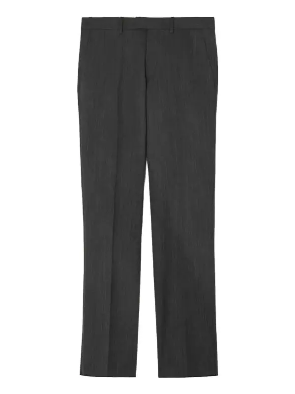 Burberry Sloane Tailored Wool Trousers - Grey