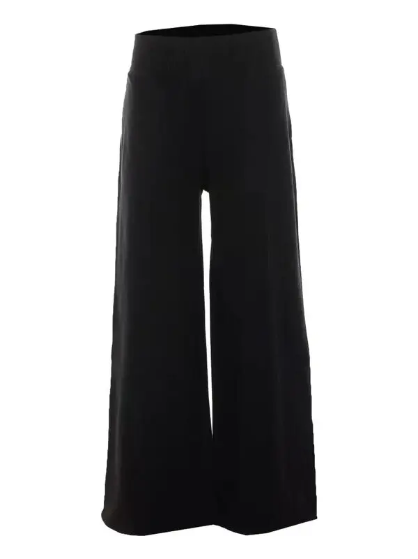 Repetto Logo Patch Wide Leg Track Pants - Black