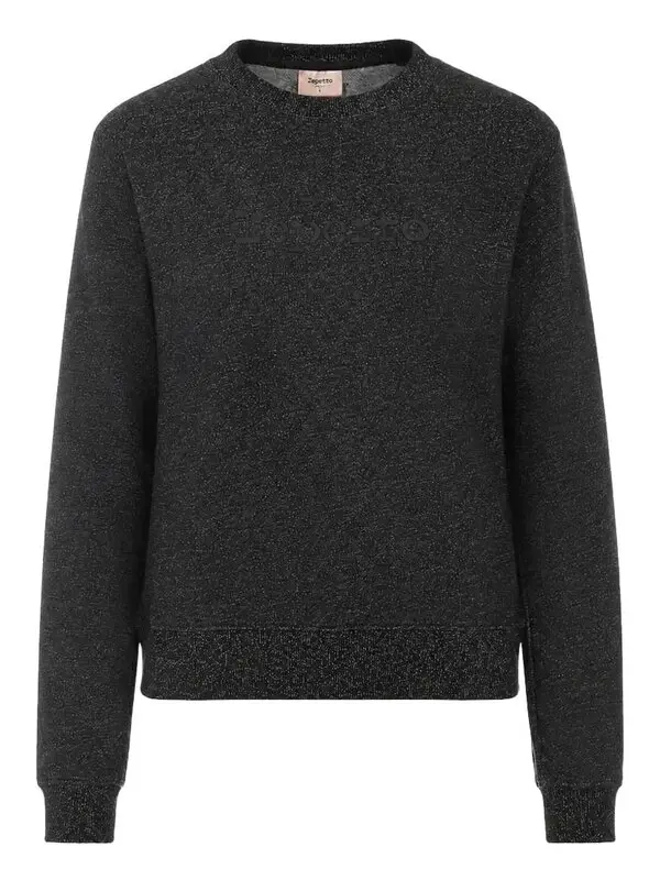 Repetto Crew-neck Sweater With Embroidered Logo - Black